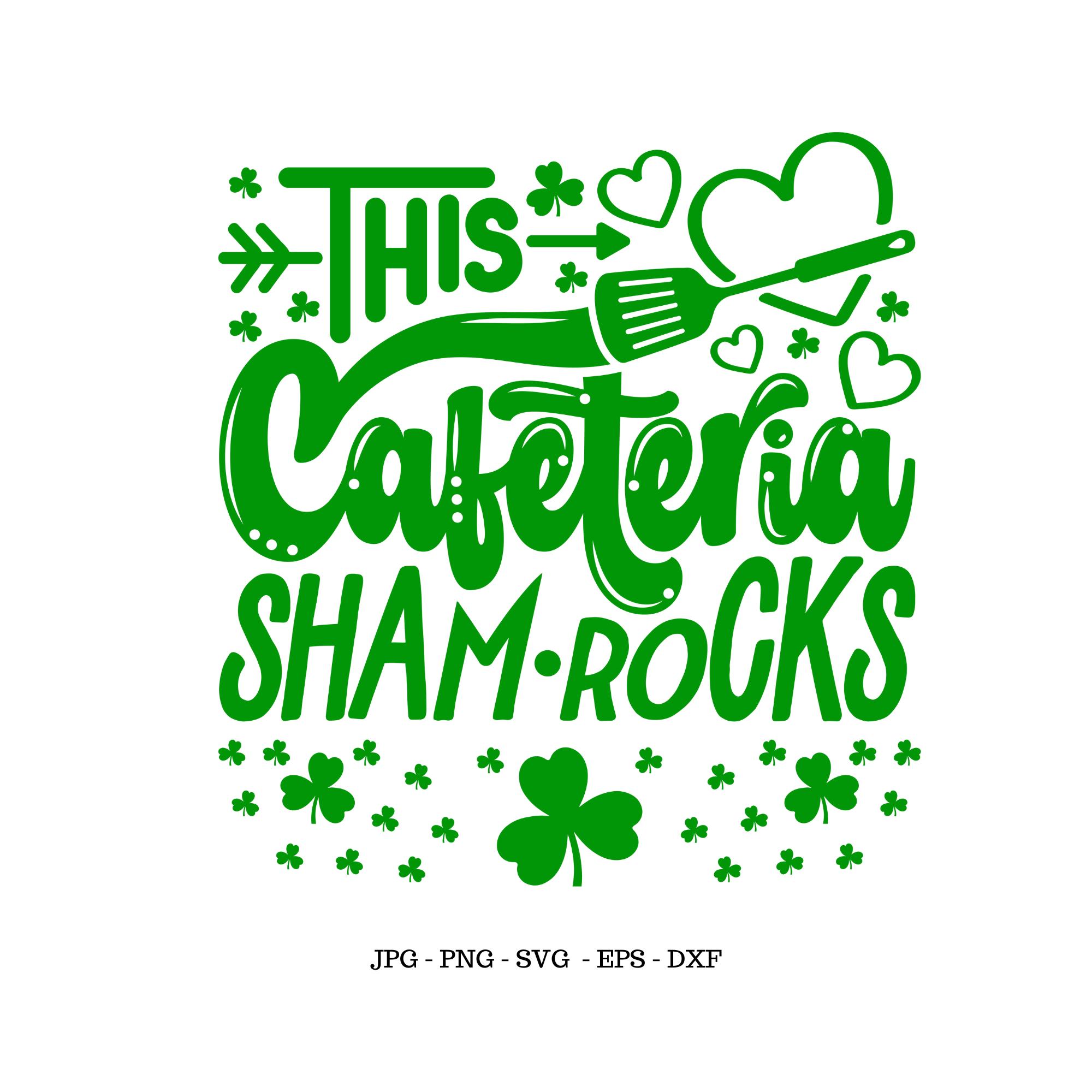 St Partick Cafetaria, Lunch Lady Gift, Lunch Lady Shamrock, Lunch Aide ...