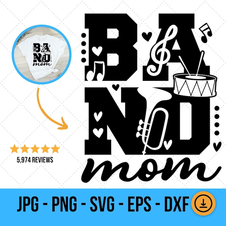 Band Mom Png, Band Mom Gift, Cute Band Mom Gift, Senior Band Mom - Etsy