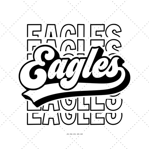 Eagles SVG School Spirit Football Design Eagles Pride - Etsy