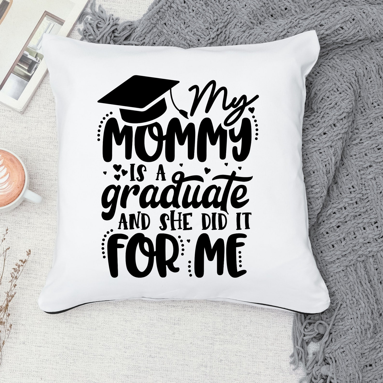 My Mom Graduated College Graduate Mom Svg Graduation Shirt - Etsy