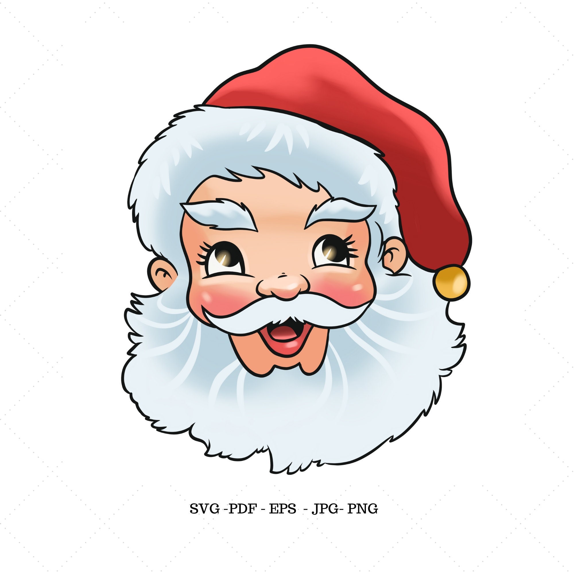 Winking Santa Clipart Transparent