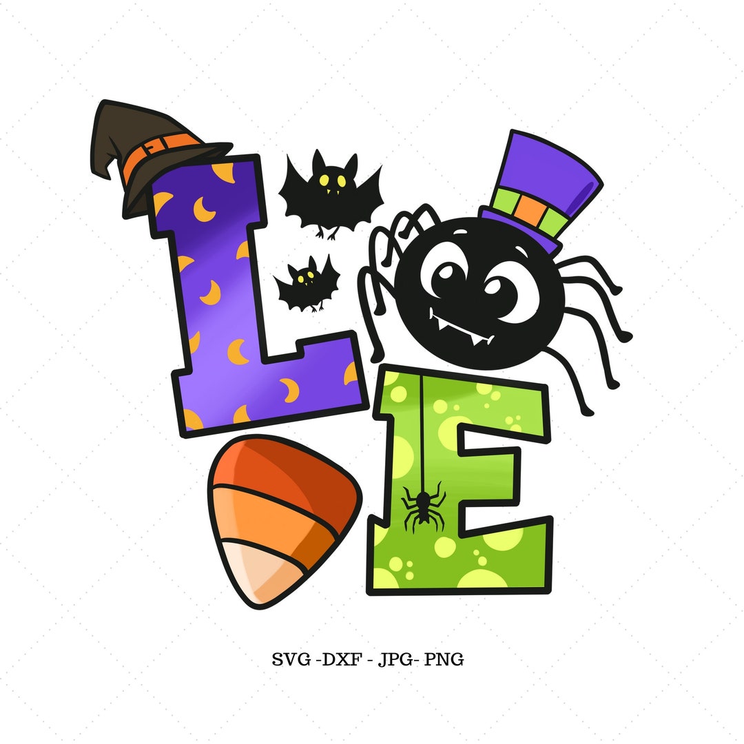 Love Halloween, Cute Halloween Shirt, Sublimation, Halloween Png, Ready ...