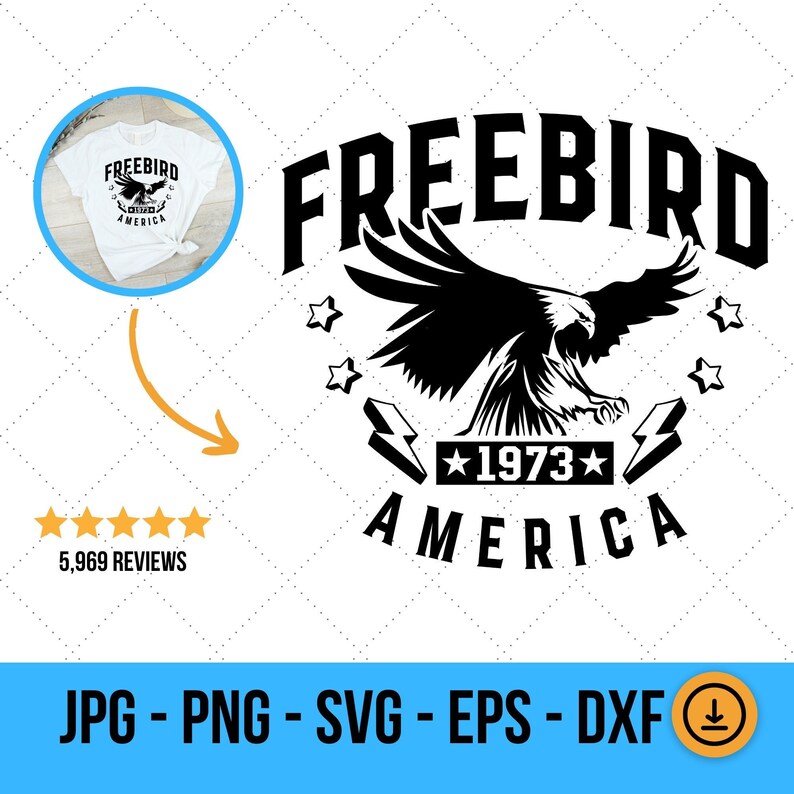 Free Bird Svg, Bald Eagle Svg, Patriotic Eagle Svg, Eagle USA Svg ...