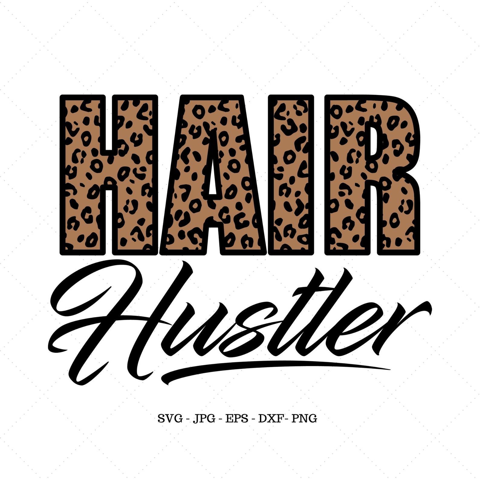Hairdresser Salon Leopard Svg Hair Stylist Hair Dresser - Etsy