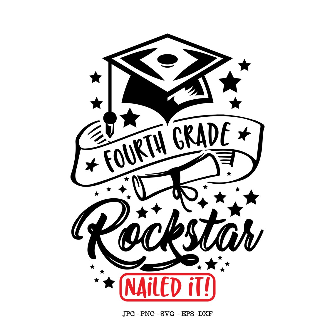 Teacher Classroom Graduation Printable 4th Grade 4th Grade - Etsy