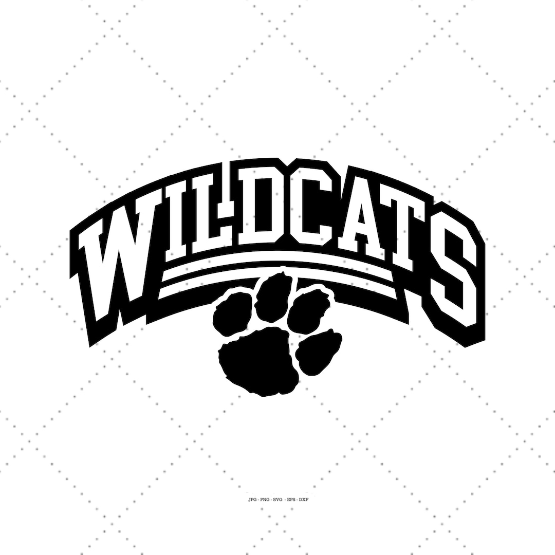 Wildcats Svg, Paw Print Svg, Wildcat Svg, Football Mom Dad, Mascot ...