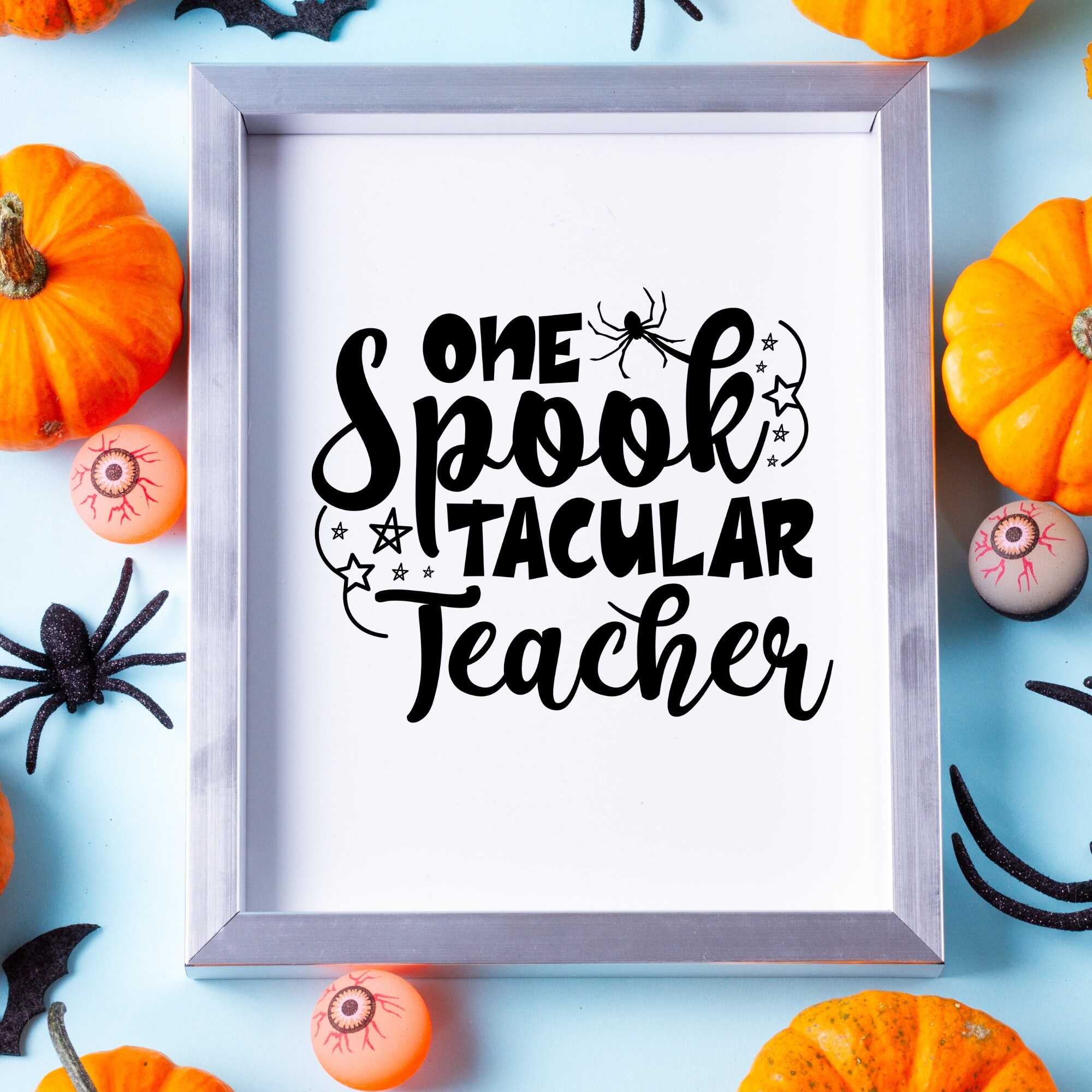 Teacher Halloween Svg One SpookTacular Teacher Trick or | Etsy