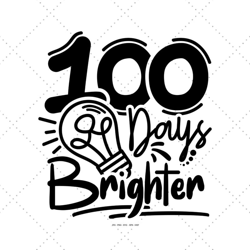 100th Day Svg - Etsy