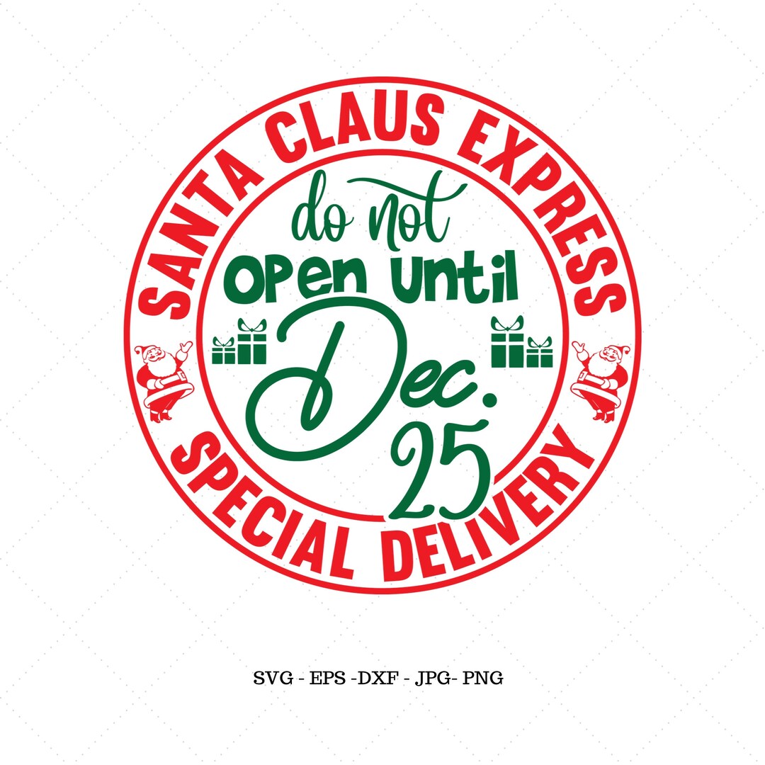Santa Gift Tag, Printable Gift Tag, Christmas Party Tag, Christmas Gift ...