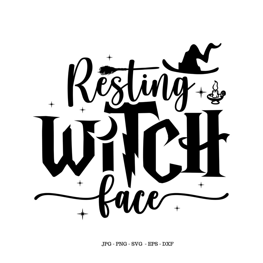 Spooky Halloween, PNG File, Witch Face, Halloween Lover Gift, Halloween ...