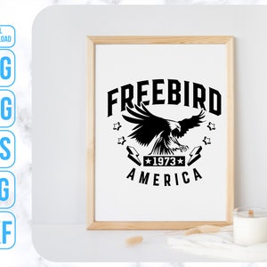 Free Bird Svg, Bald Eagle Svg, Patriotic Eagle Svg, Eagle USA Svg ...