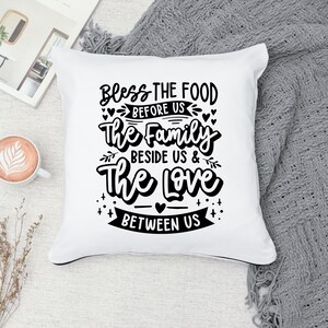 Dining Prayer, Cooking Decor, Prayer Print, Kitchen Sayings Svg, Wood ...