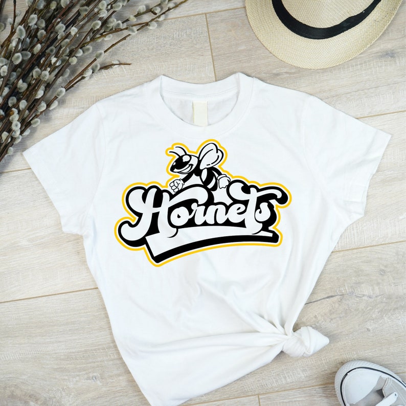 Hornets Svg, Mascot Svg, School Team Svg, Hornets Png, Yellow Svg ...