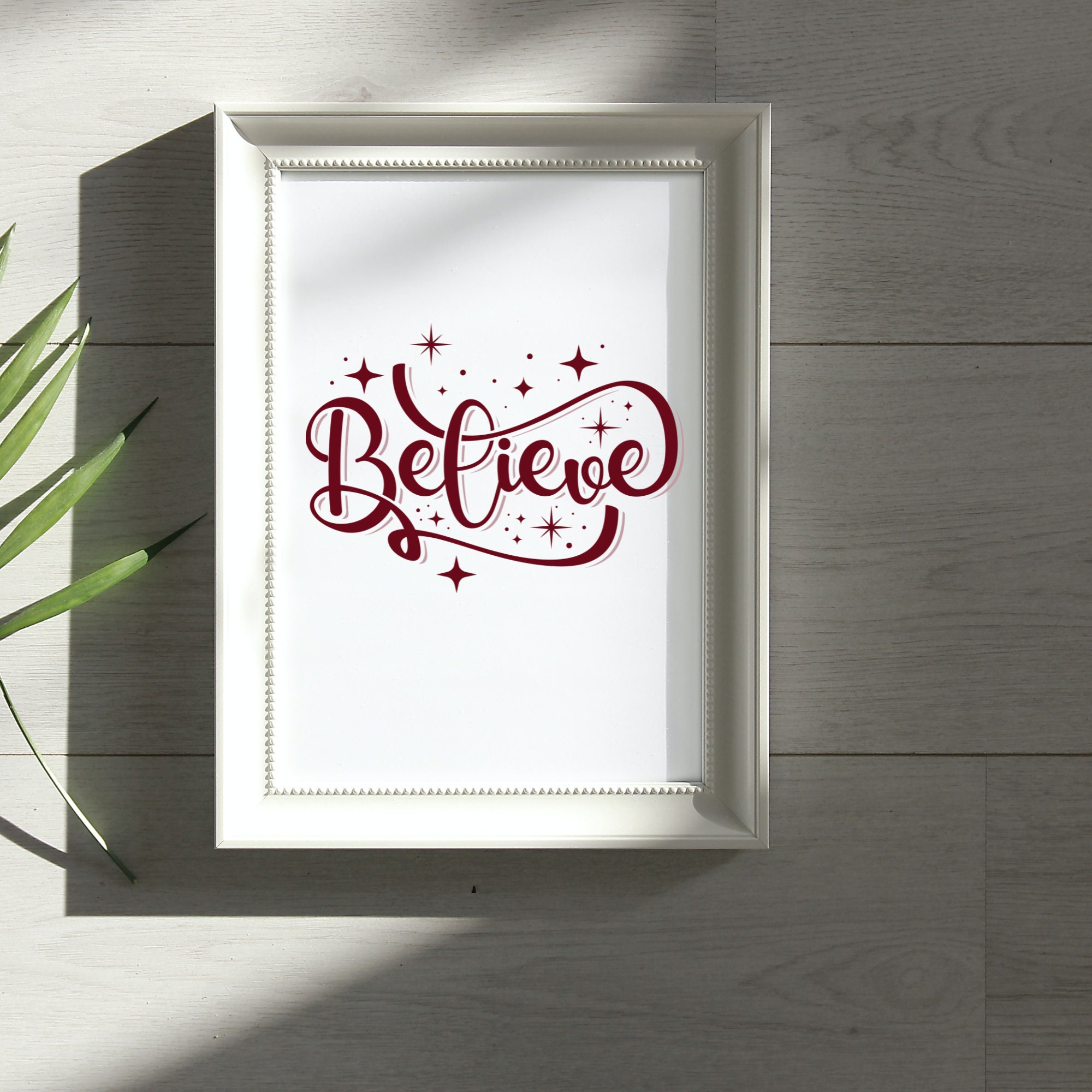 Believe Svg Png, Christmas Sign Svg, Encouraging Gift, Magic of ...