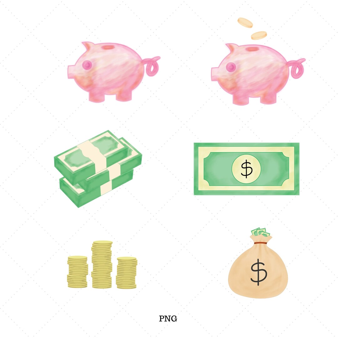 Dollar Bills, Planner Clipart, Piggy Banks, Pay Day, Money Clipart, 1 ...