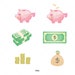 Dollar Bills Planner Clipart Piggy Banks Pay Day Money - Etsy