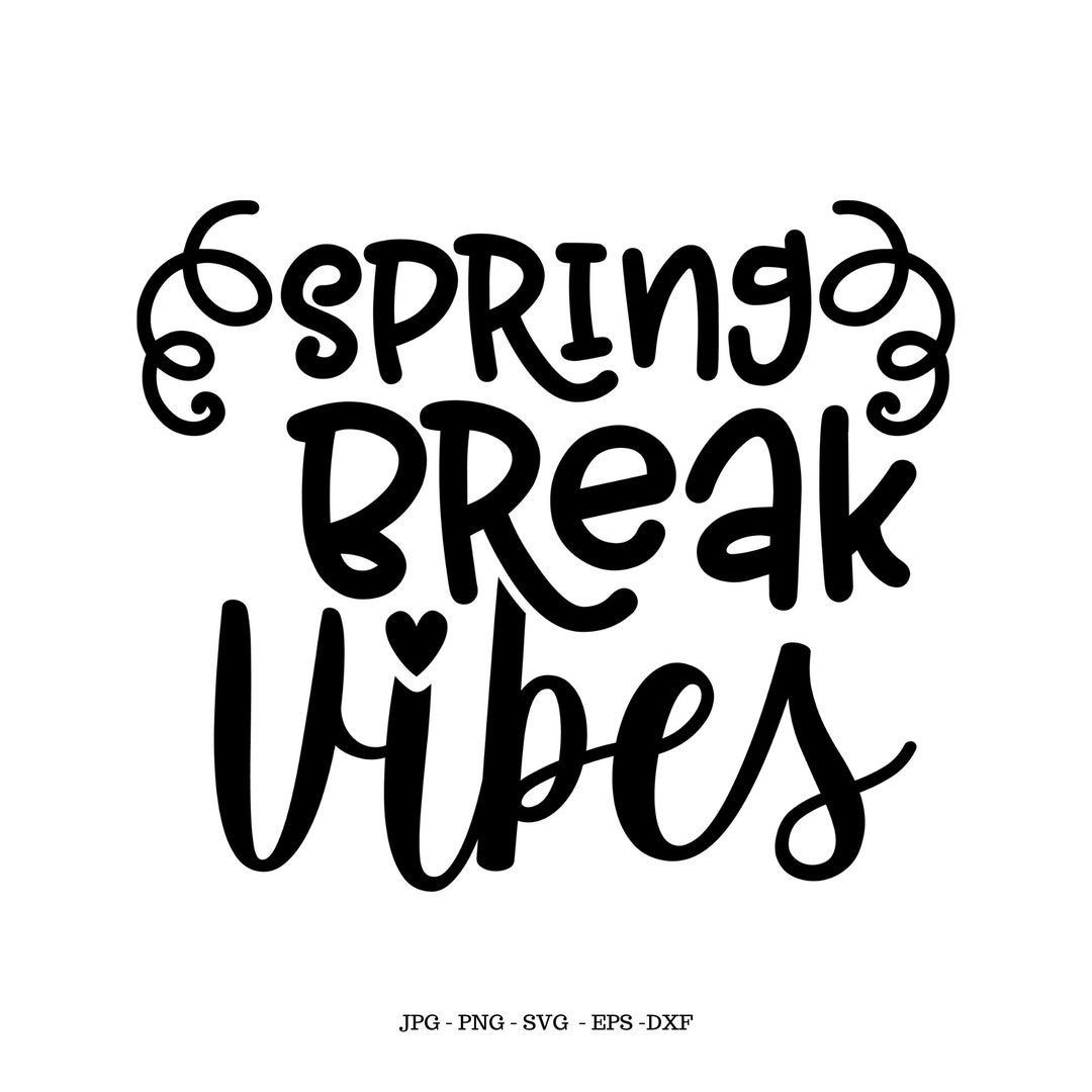 Spring Break, Road Trip, Vacation Svg, Spring Png, Digital Download ...