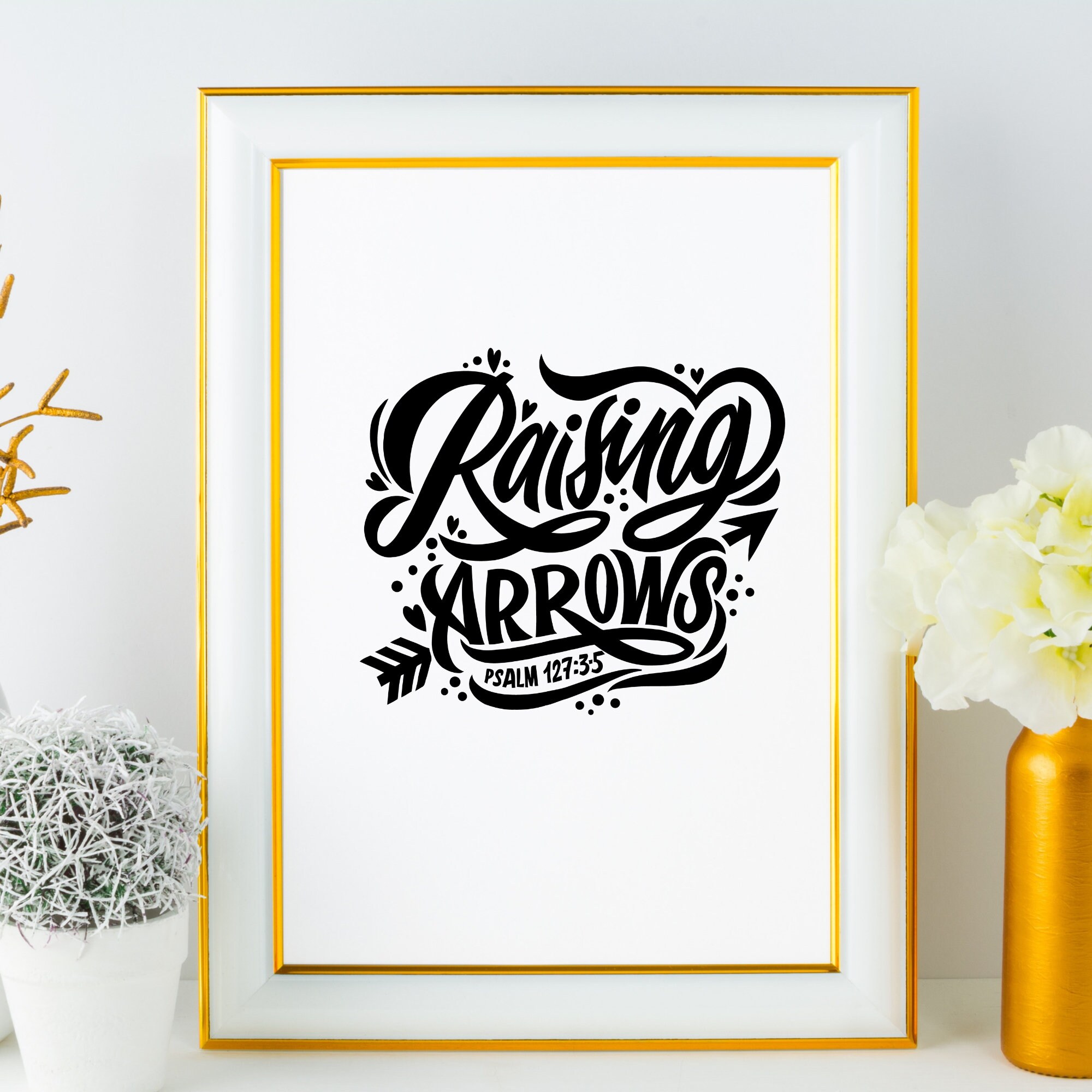 Raising Arrows SVG Christian Wall Art Christian T Shirts - Etsy