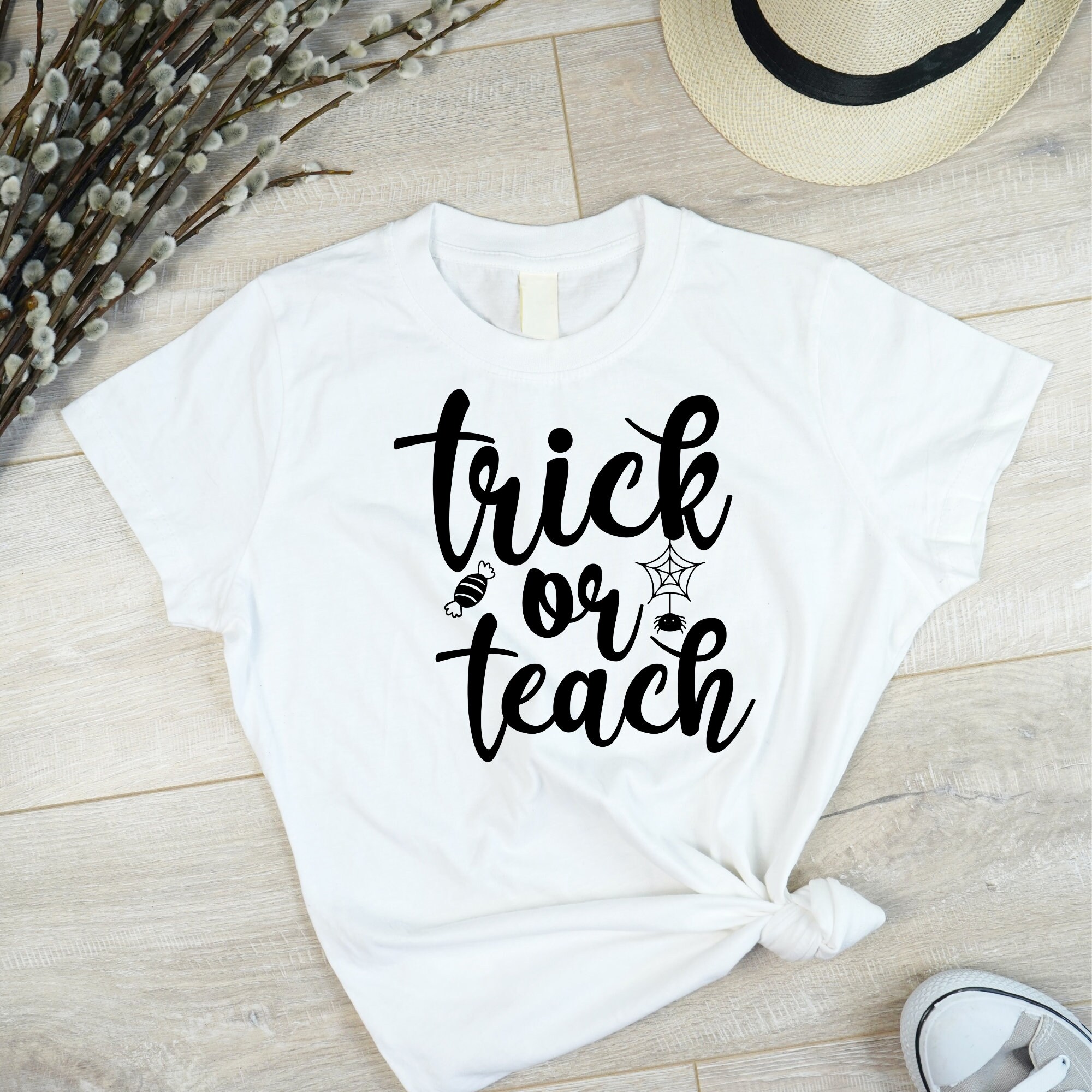 Teacher Halloween Svg, Halloween Clipart, Trick or Teach Svg, Teacher ...