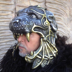 Lion Gladiator Mask: Animal Masquerade Helmet, Larp Costume - Etsy
