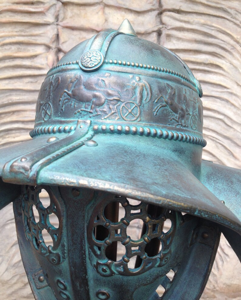 Ancient Mask Gladiator Helmet Mask Ancient Armor Larp Helmet - Etsy