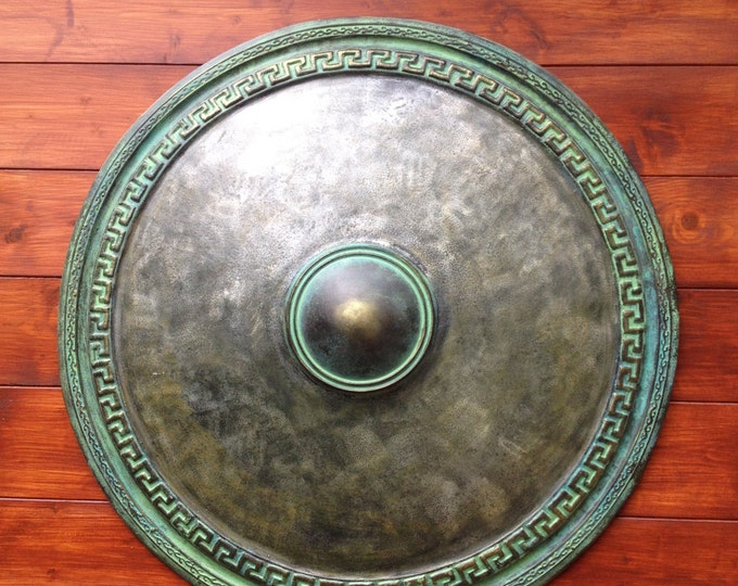 Replica Greek Shield Larp Shield Ancient Warrior Shield Metal Sculpture ...