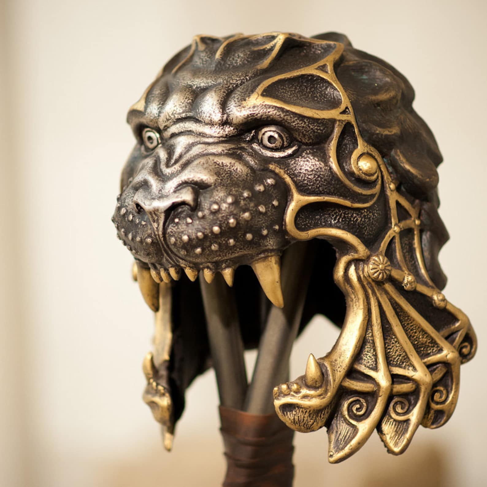 King Lion Gladiator Helmet: Cosplay, Larp, Masquerade Mask - Etsy