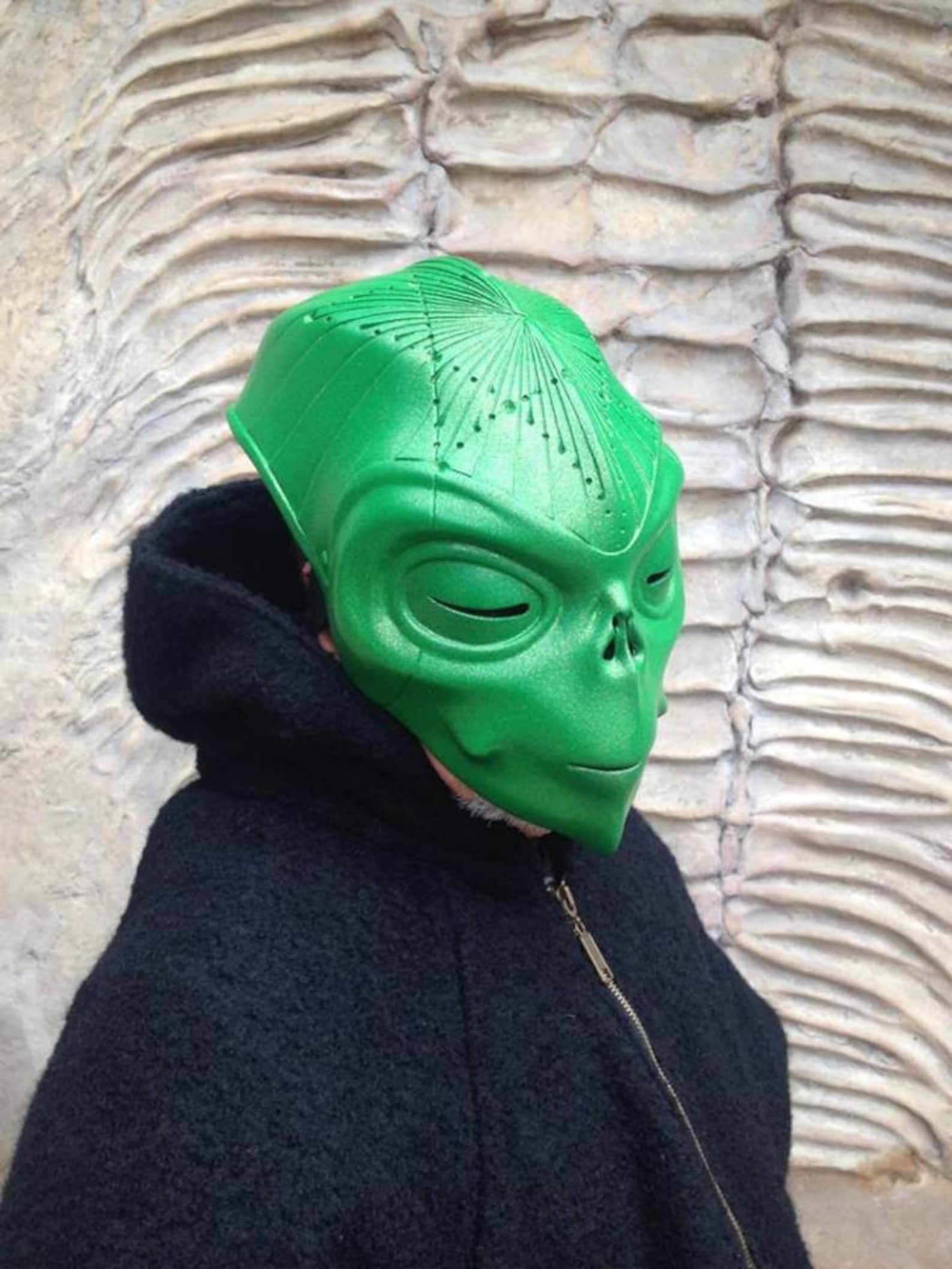 Green Alien Mask Aliens Masks Helmet Alien Invader UFO - Etsy