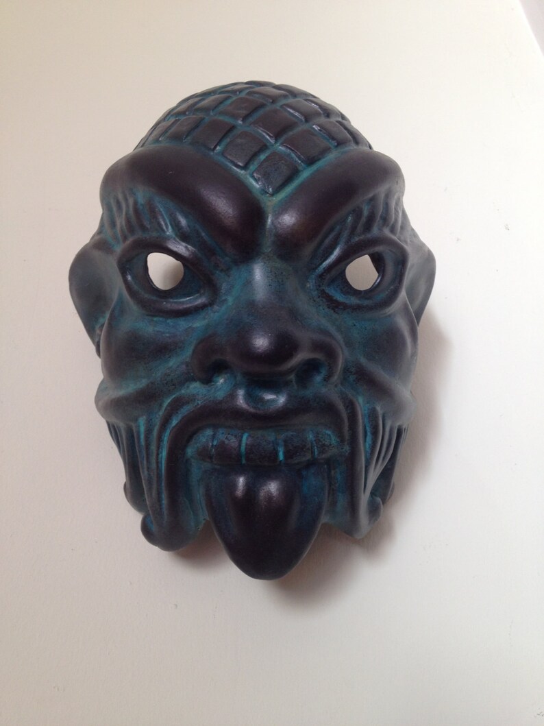 Demon Mask Ancient Mask Masquerade Mask Halloween Mask | Etsy