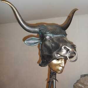 Animal Masquerade Mask, Ancient Greek Helmet, Greek Minotaurs Sclupture ...