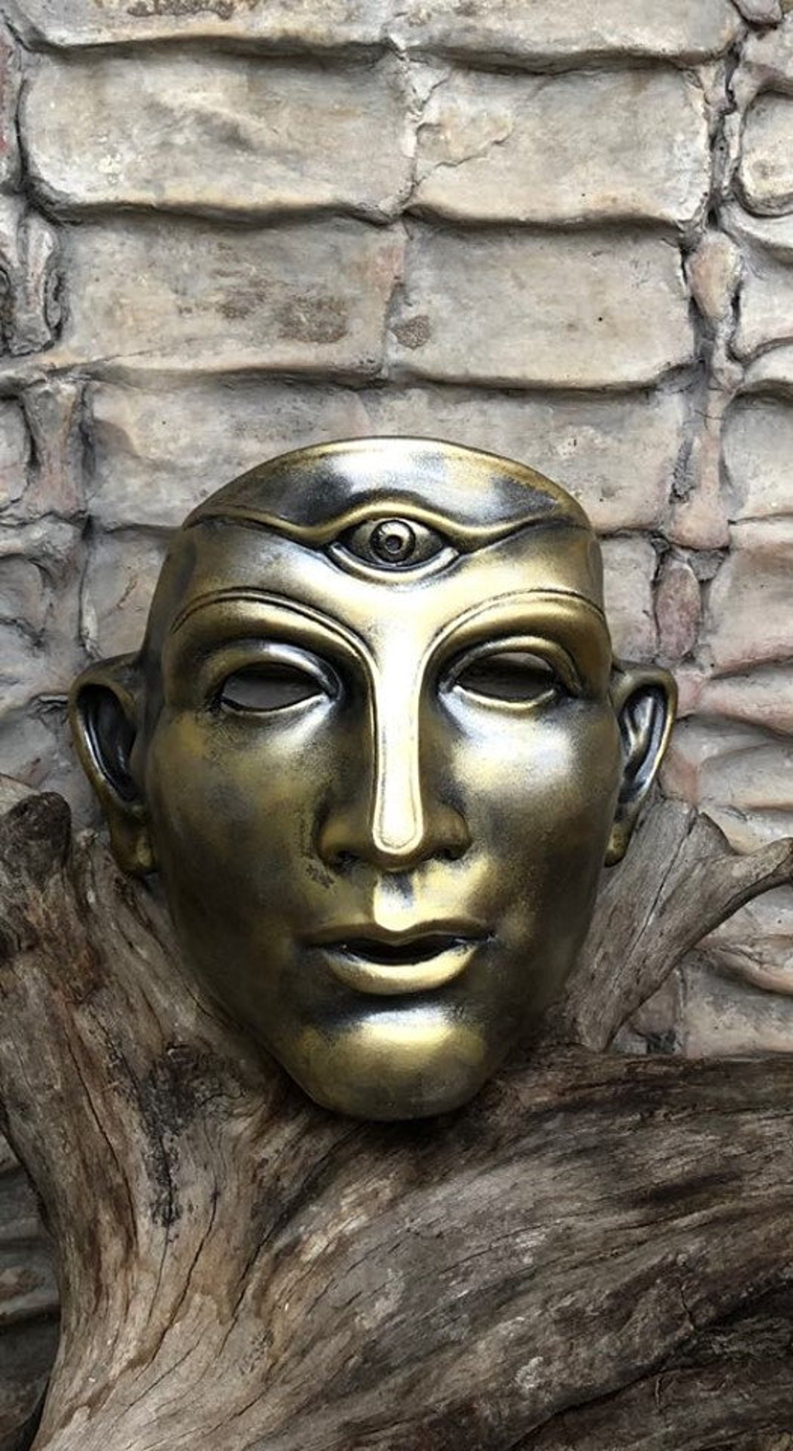 Ancient Gold Third Eye Mask: Fiberglass Cosplay Costume - Etsy