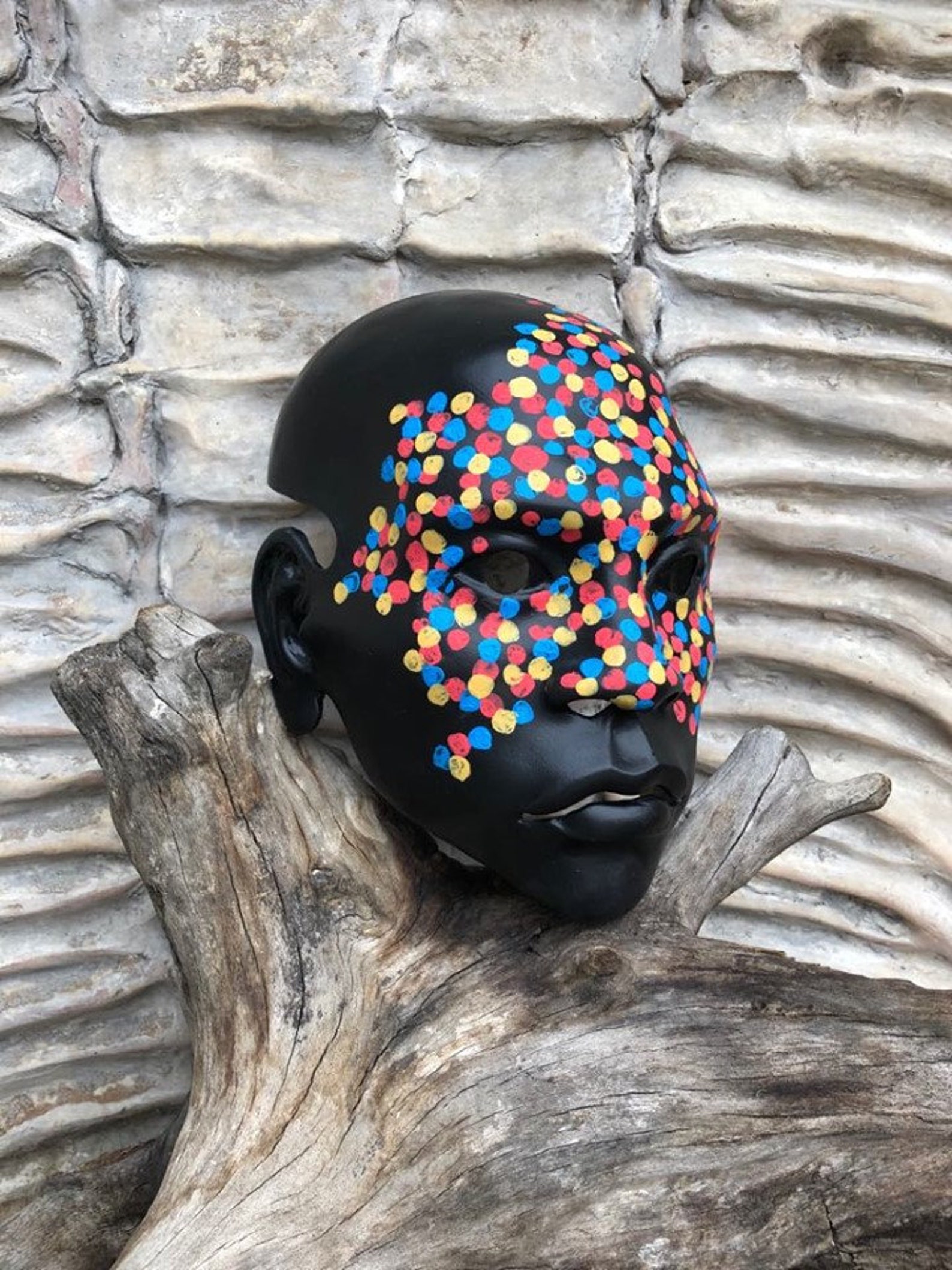 Masquerade Mask, Burning Man Costume, Shaman Headdress Warrior Costume ...