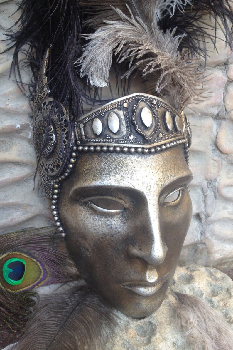 Ancient Mask Masquerade Mask Roman Bronze Mask Halloween | Etsy