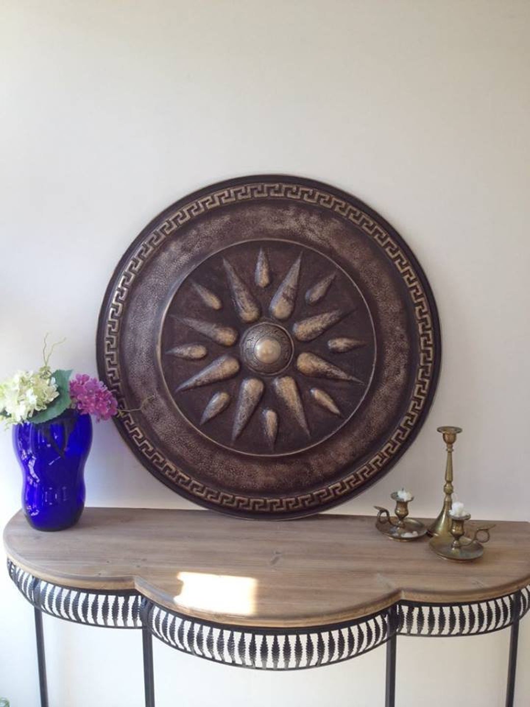 Ancient Wall Decor, Shield Alexander, Greek Shield, Bronze Wall ...