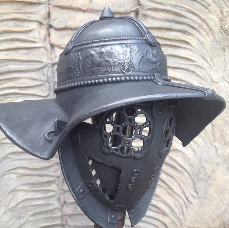 Capacete de Gladiador: Réplica da Roma Antiga, Capacete de Larp ...