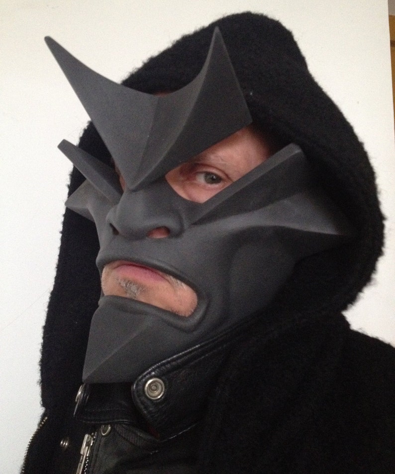 Halloween Devil Face Masquerade Mask Mask Dark Burton - Etsy