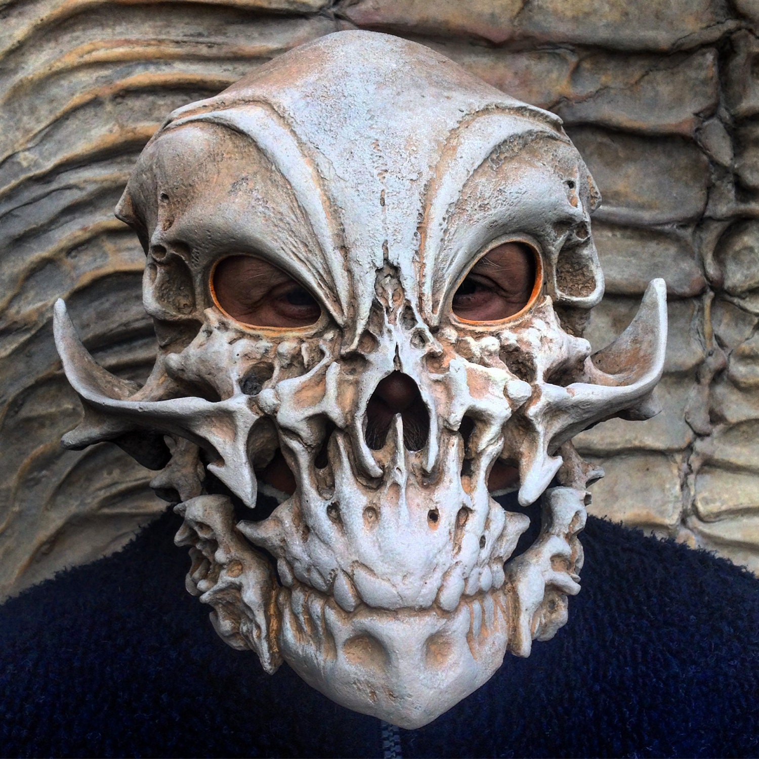 Skull Mask Fantasy Helmet Monster Mask Cosplay Costume | Etsy