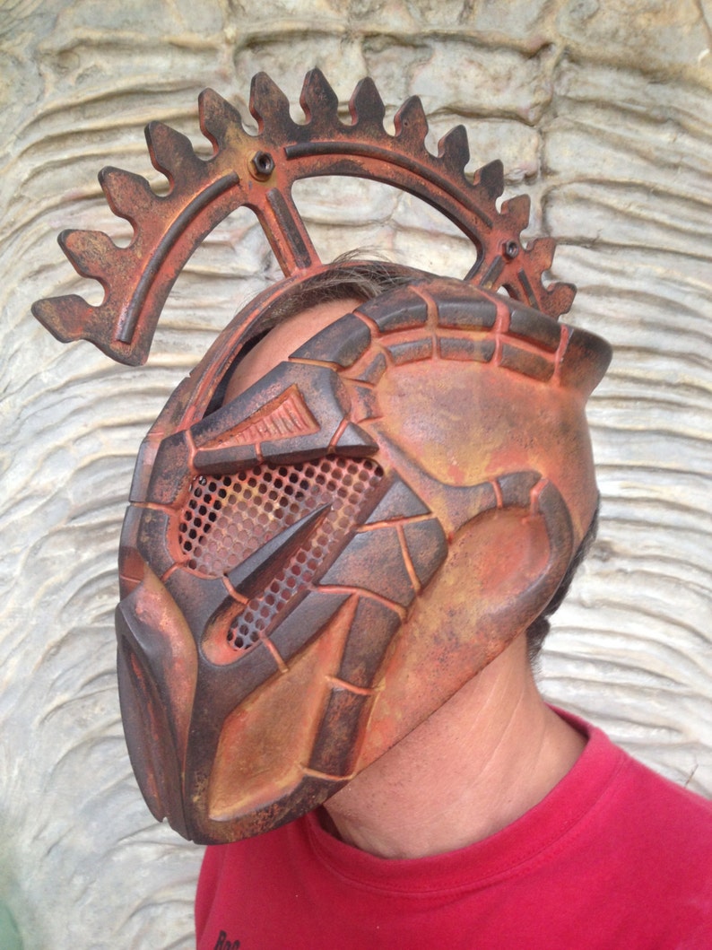 Cyberpunk Helmet Mask Armor Larp Rust Steampunk Helmet - Etsy