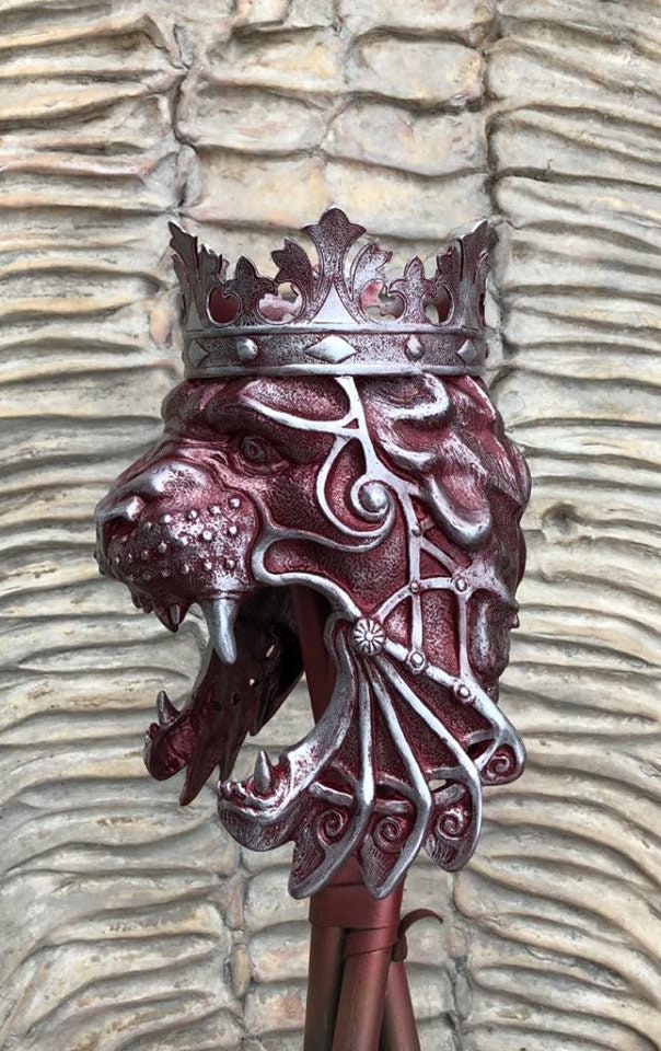 Red Royal Helmet Larp Helmet Larp Mask Paint Helmet Mask | Etsy