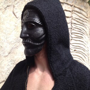 Black Mask, Men's Masks, Gothic Mask, Halloween Accessory, Black Night ...
