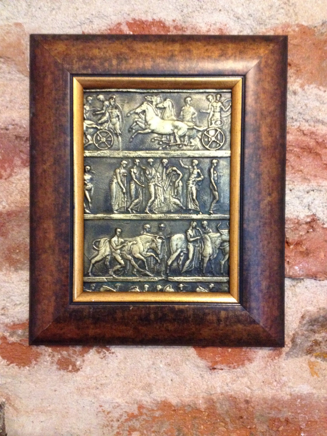 Bronze Bas Relief: Ancient Frieze Metal Wall Sculpture - Etsy
