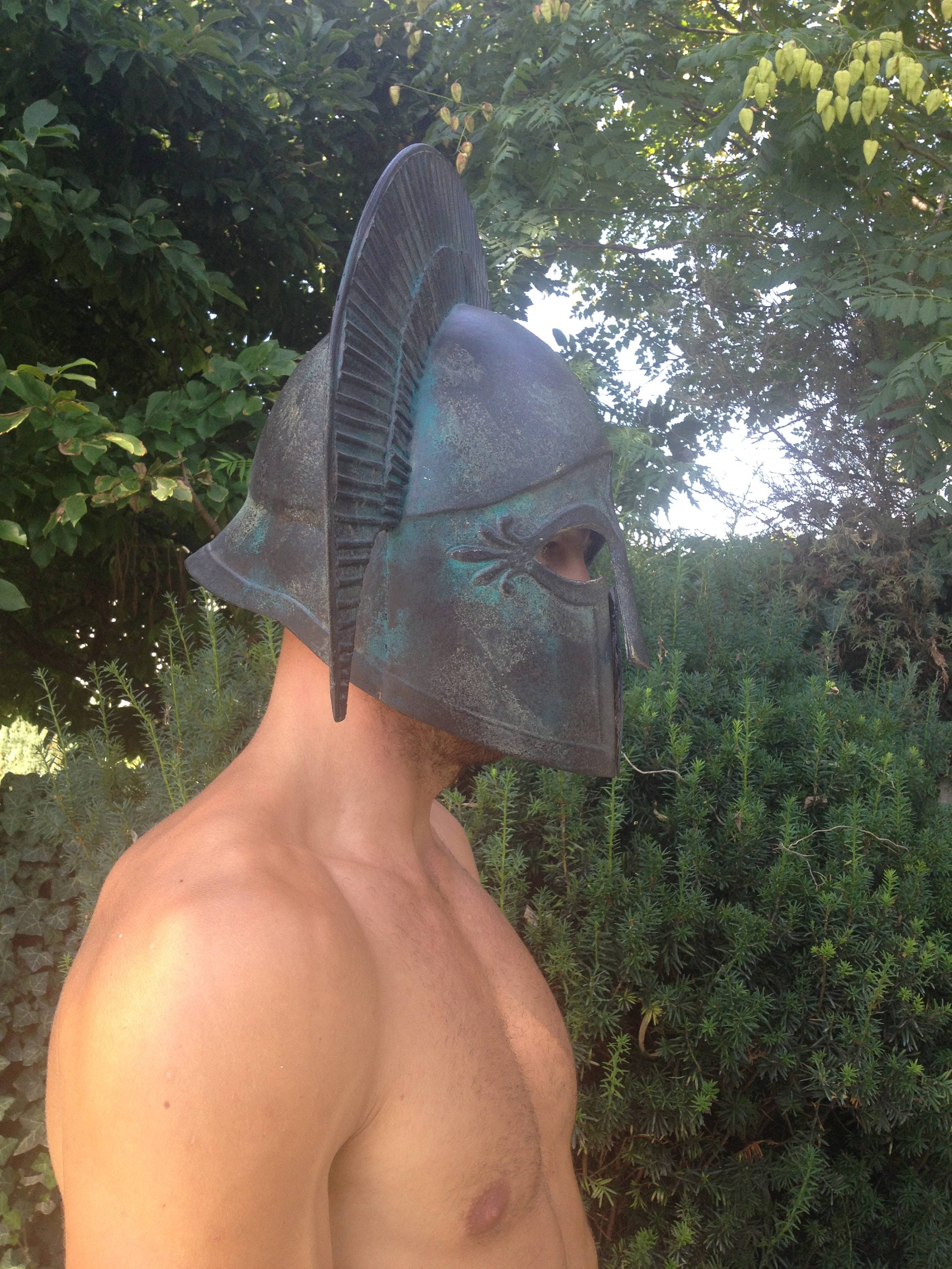 Ancient Greek Helmet Mask Helmet Props Hercules Ancient Armor | Etsy UK