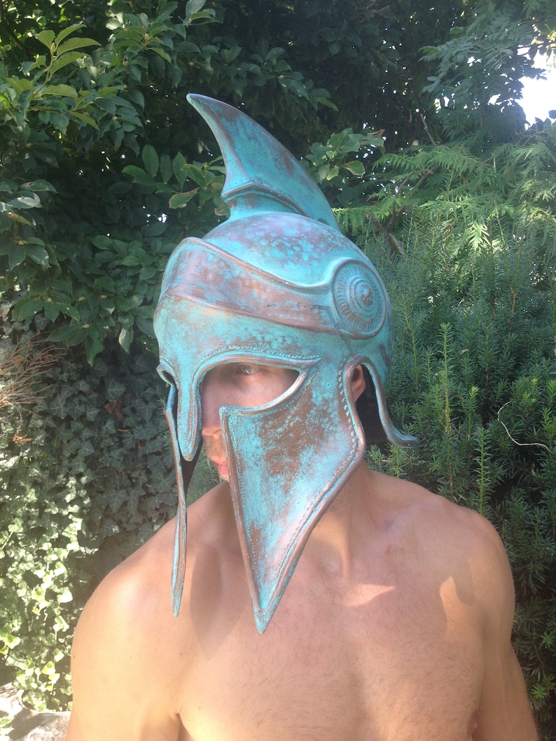 300 King Leonidas Spartan Greek Helmet Larp Helmet Cosplay | Etsy