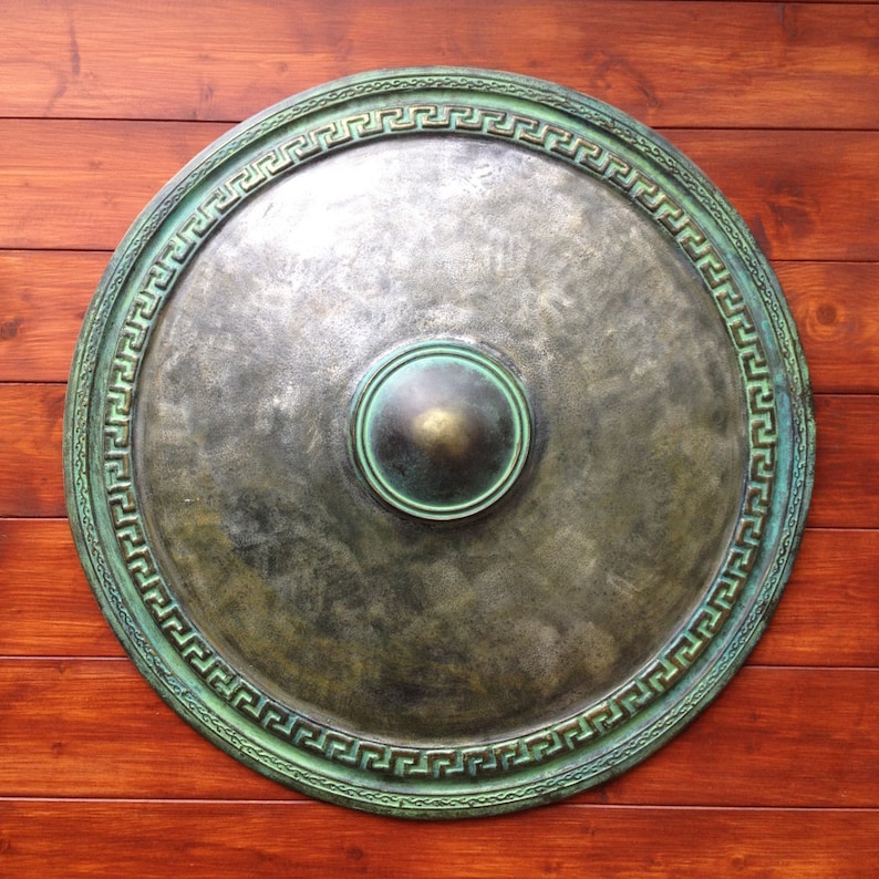 Rustic Wall Decor Replica Greek Shield Ancient Wall Dekor - Etsy
