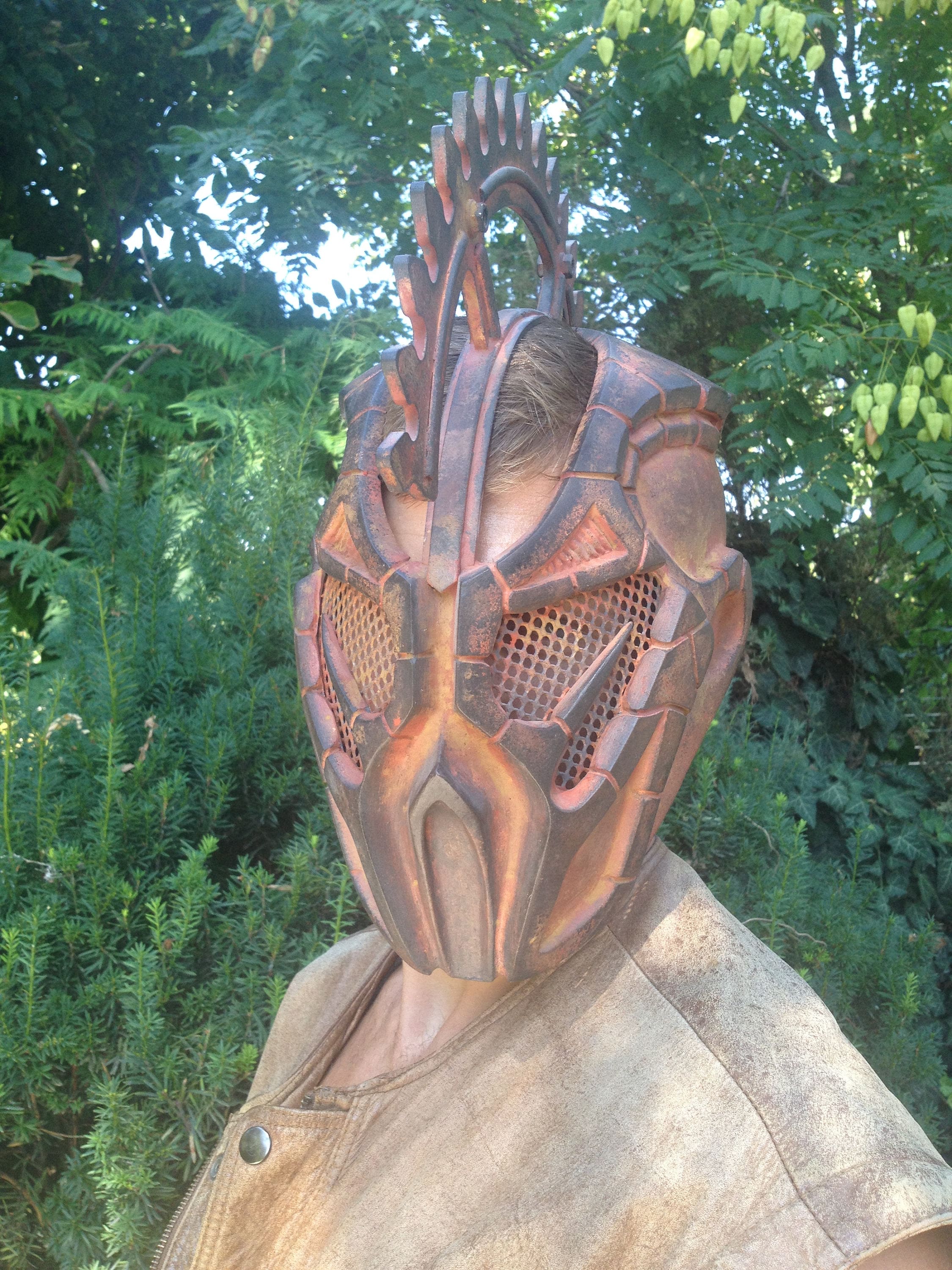 Cyberpunk Helmet Mask Armor Larp Rust Steampunk Helmet | Etsy