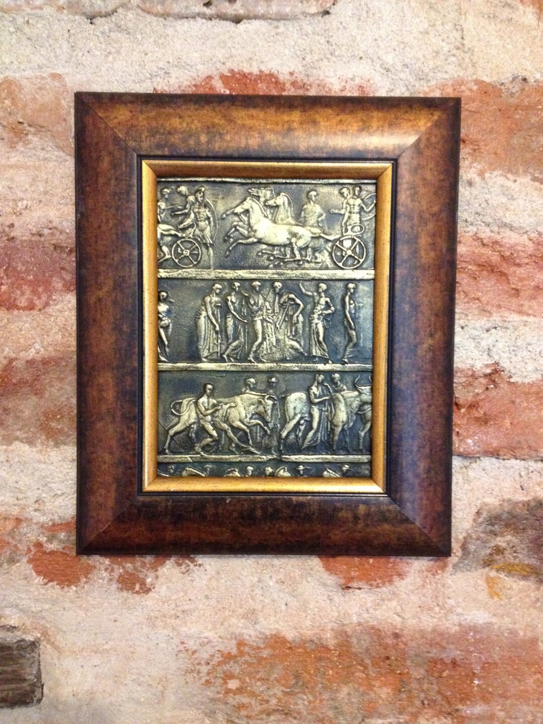 Bronze Bas Reliefr, Wall Sculpture, Metal Wall Decor, Ancient Replika ...