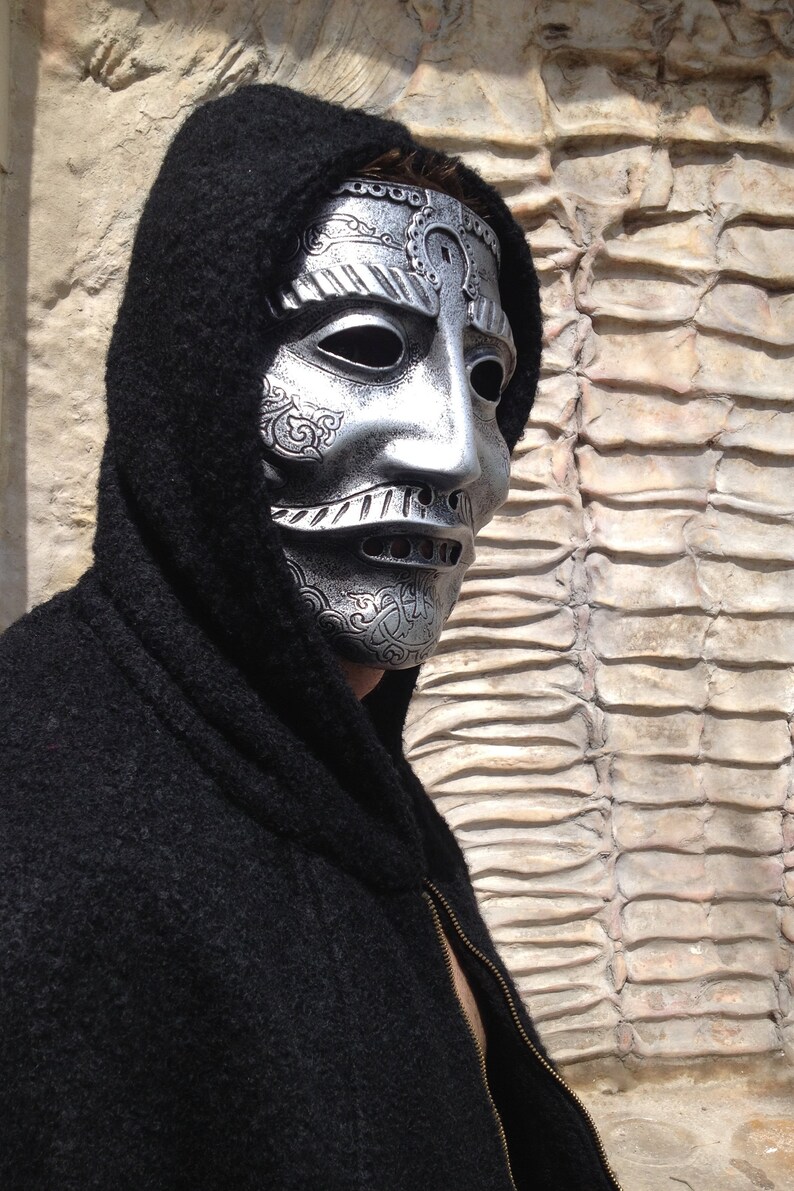 Baron Mask Gothic Mask Silver Mask Dark Ages Battle Mask | Etsy