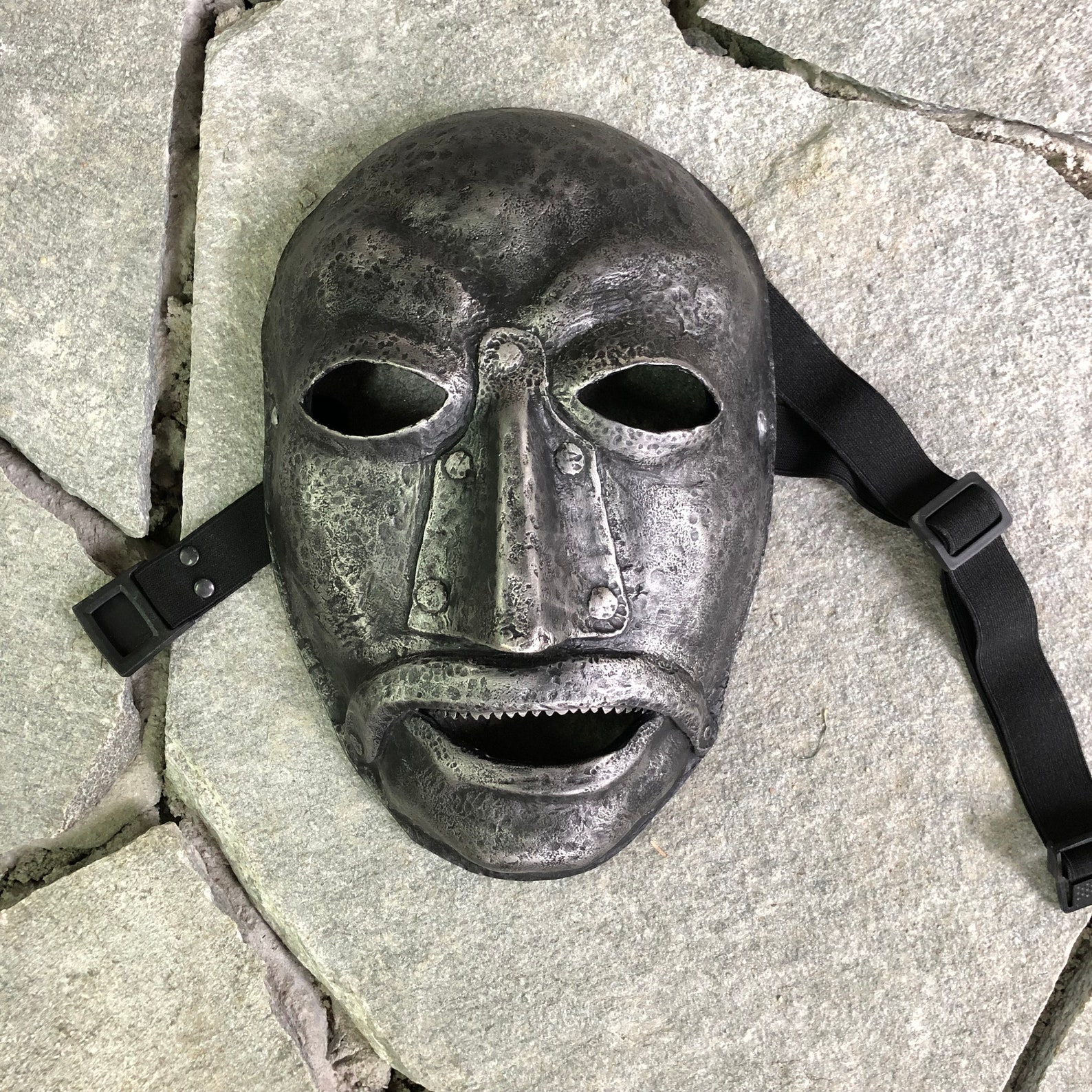 Máscara De Ejecutor Armadura Medieval Máscara De Larp - Etsy España