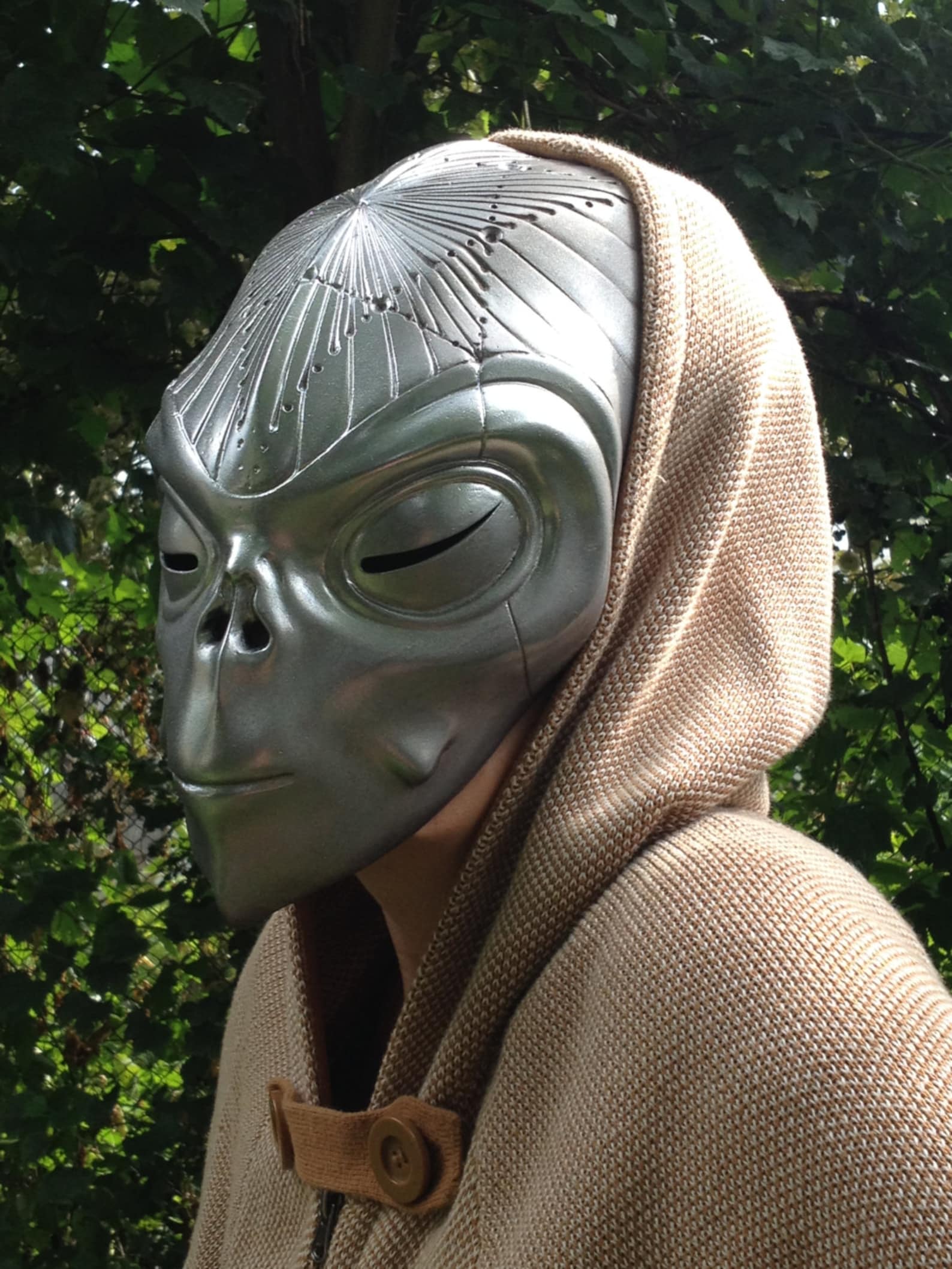 Alien Mask Halloween Mask Masquerade Mask Futuristic - Etsy