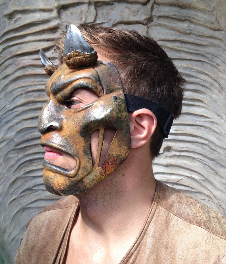 Mask Devil Face Devil Demon Mask Halloween Mask Rusty Mask - Etsy